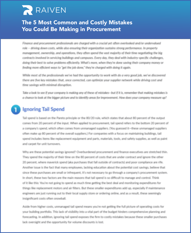 5 Most Common and Costly Procurement Mistakes